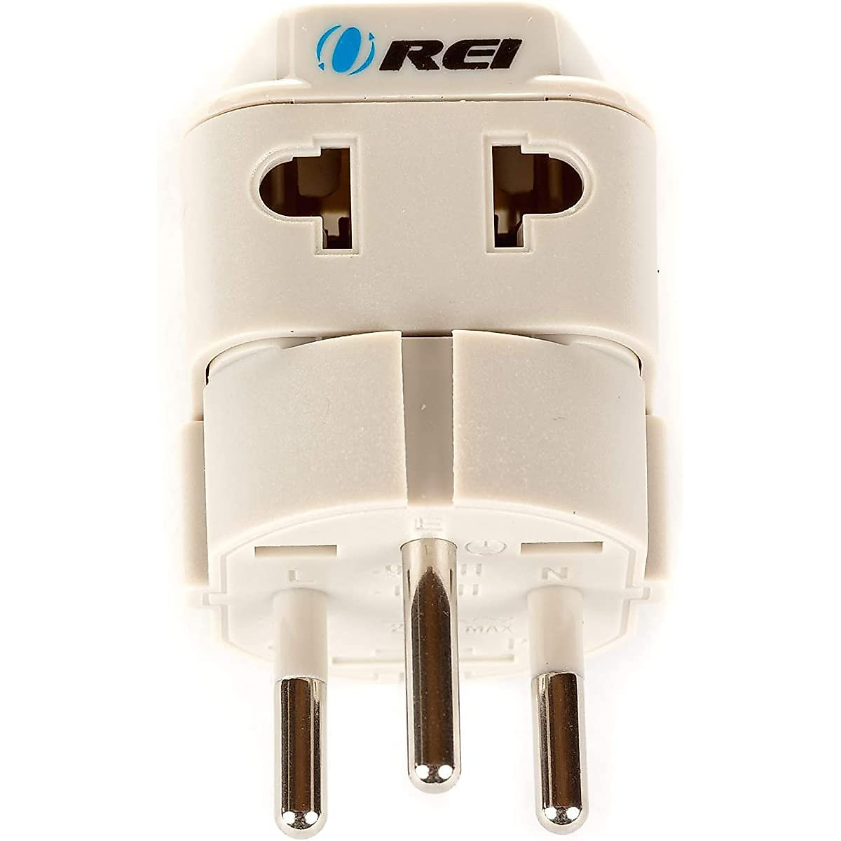 OREI USA to Israel, Gaza, Palestine & More (Type H) Travel Adapter Plug - 2 in 1 - CE Certified - RoHS Compliant - 2 Pack - White Color (DB-14-2PK)