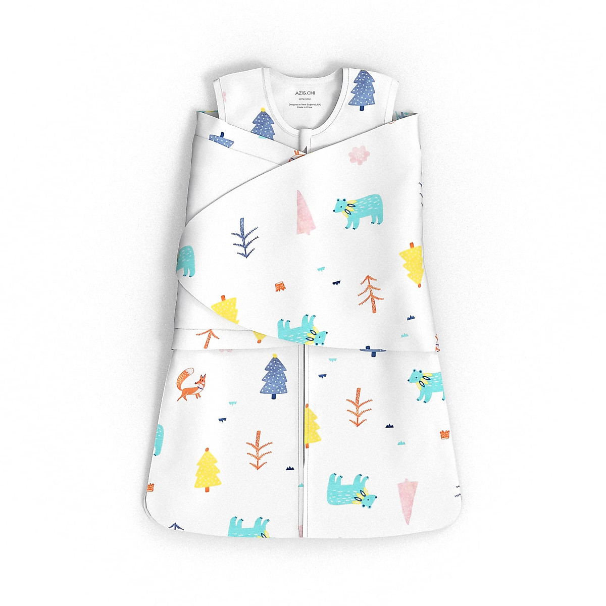 Adjustable Wearable Sleep Sack Newborn 0-6 Months | Baby Swaddle Blanket Boys, 3-6 Months | Soft Breathable Cotton Sleep Bag Infant, Sleepsack Newborn Essentials, 1.5 TOG All Seasons, Multicolor