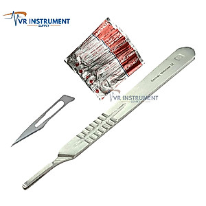 VR Instrument Supply Scalpel Blade No11 + Scalpel Handle No 3 Surgical Dental Ent Instrument