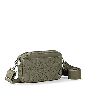 Sakroots Lodi Smartphone Crossbody in Eco-Twill, Convertible Design, Olive Spirit Desert Quilted