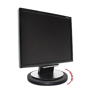 TamBee 8 inch Lazy Susan Turntable Organizer Acrylic for Spice Rack Table Cake Kitchen Pantry Decorating Black