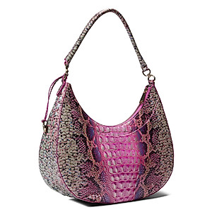 BRAHMIN Ombre Melbourne Bekka Shoulder Bag Pink Cobra One Size