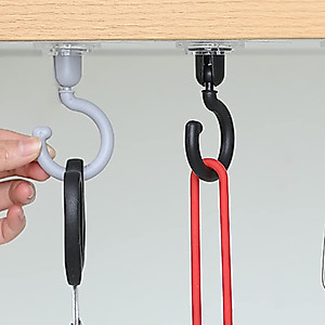 Swag Hooks In White Gray Black Heavy Duty Self Adhesive For Ceiling No Damage No Need To And Drill