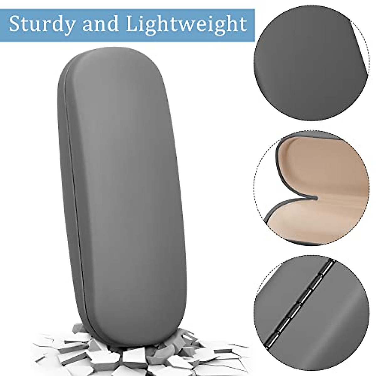 Flutesan 9 Pack Hard Shell Eyeglasses Cases Sunglasses Case Eyeglass Case Glasses Case with Eyeglass Cloth for Men Women