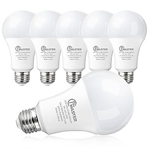 JIANGSILING A21 LED Light Bulb, 150W Equivalent Light Bulbs, 19W 2700K Warm White, 2300 Lumens, Non-Dimmable LED Bulb, E26 Standard Base for Indoor and Outdoor, Energy Efficient ETL Listed, 6-Pack