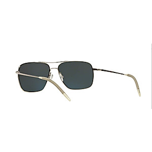 Oliver Peoples New 0OV 1150 S CLIFTON 5036P2 SILVER Polarized Sunglasses