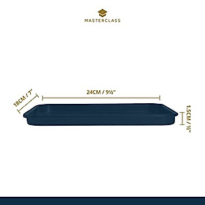 MasterClass KCMCCB54 Crusty Bake Perforated Baking Tray with PFOA Non Stick, Robust 1 mm Carbon Steel, 24 x 18 cm, Grey