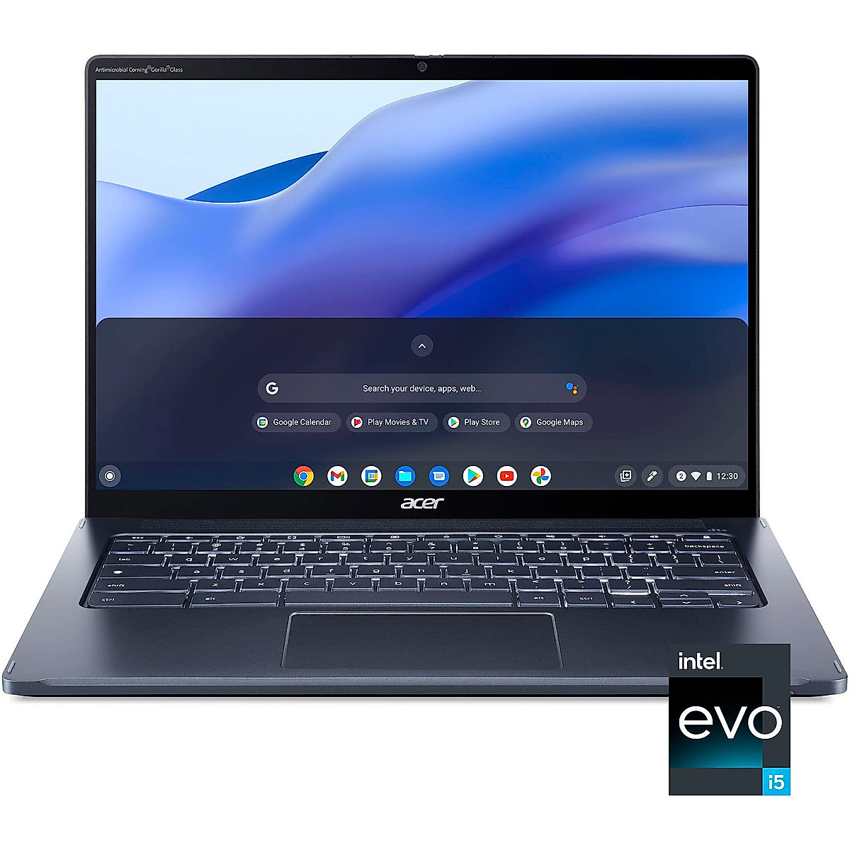 acer Spin 2-in-1 714 Chromebook 14" Touchscreen Laptop, 12th Gen Intel 10-Core i5-1235U, 8GB LPDDR4X RAM, 1TB PCIe SSD, WiFi 6, BT 5.2, Backlit KB, Chrome OS, BROAG USB Extension Cable