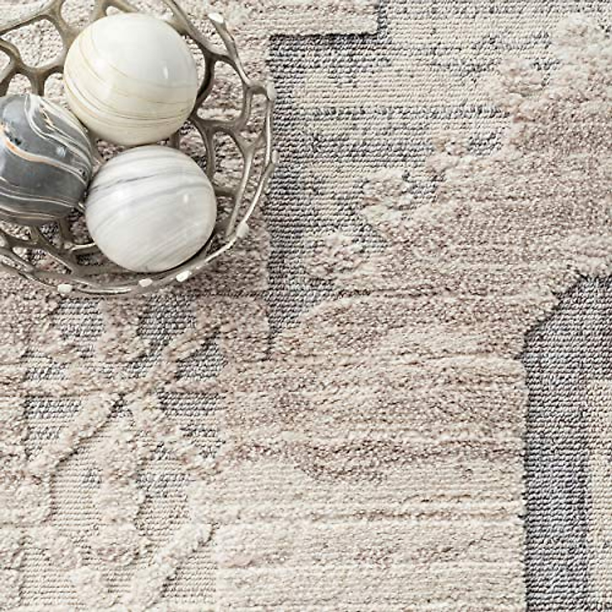 nuLOOM Sorolla Modern Shag Runner Rug, 2' 6" x 6', Beige