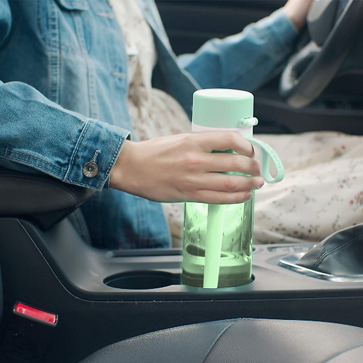 Philips GoZero Everyday Filtered Water Bottle with Philips Everyday Water Filter, BPA-Free Tritan Plastic, Purify Tap Water Into Healthy Drinking Tasting Water, 22 oz, Green