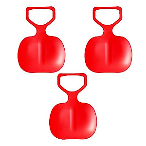 3pcs Snow Sleds Lightweight Flying Carpet Portable Rolling Snow Slider Disc Toy Snow Saucer Sleds for Kids Outdoor