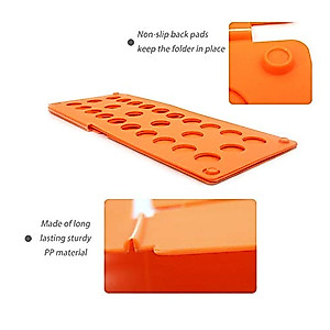 Sutekus Clothes Folder Shirt Folding Board T-Shirt Folder Easy and Fast Flipfold for Adults & Kids 2 Pack (Blue)