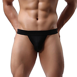 Summer Code Men's Athletic Supporter Performance JockStrap Elastic Waistband Underwear