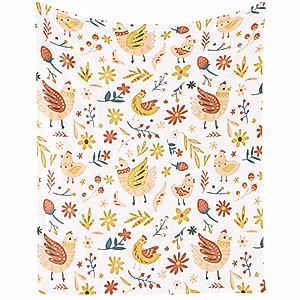Chicken Blanket Gifts, 40"x50" Funny Throw Blanket for Kids Adults, Lightweight, Plush, Soft, Cozy, Warm, Flannel Blankets for Bed Couch