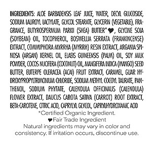 Nubian Heritage Body Wash Raw Shea Butter for Dry Skin Paraben Free Body Wash, 13 oz