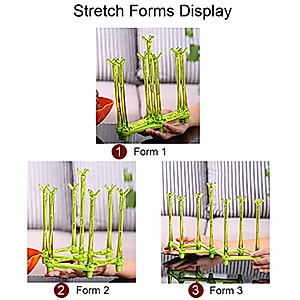 Sunwel Fashion Space Saving Expandable Drying Rack Portable Bottle Dryer Holder for Reusable Baggies, Dishes, Cups, Glass and Bottles Great for Home & Travel
