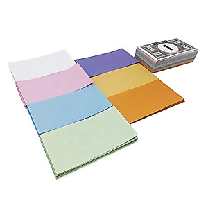 Mono 2 Sets of 30 Each Bill Denomination, 60 Total in Mixed Colors: $1, 5, 10, 20, 50, 100, and $500