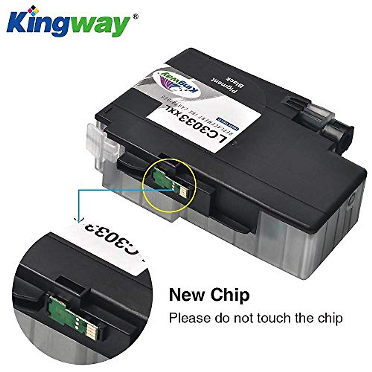 Kingway Upgraded LC3033XXL LC3033 LC3035 Compatible Ink Cartridges Replacement for Brother MFC-J995DW MFC-J995DWXL MFC-J815DW, MFC-J805DW, MFC-J805DWXL Printer (Black, Cyan, Magenta, Yellow, 6-Pack)