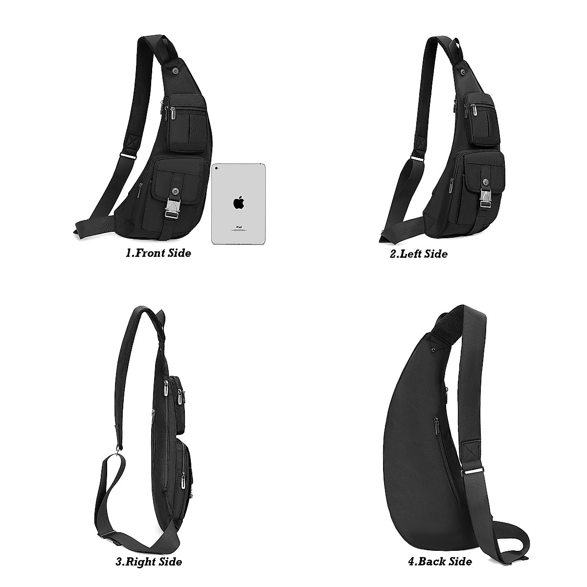 NICGID Sling Bag Chest Shoulder Backpack Crossbody Bags Casual Daypack for Men Women