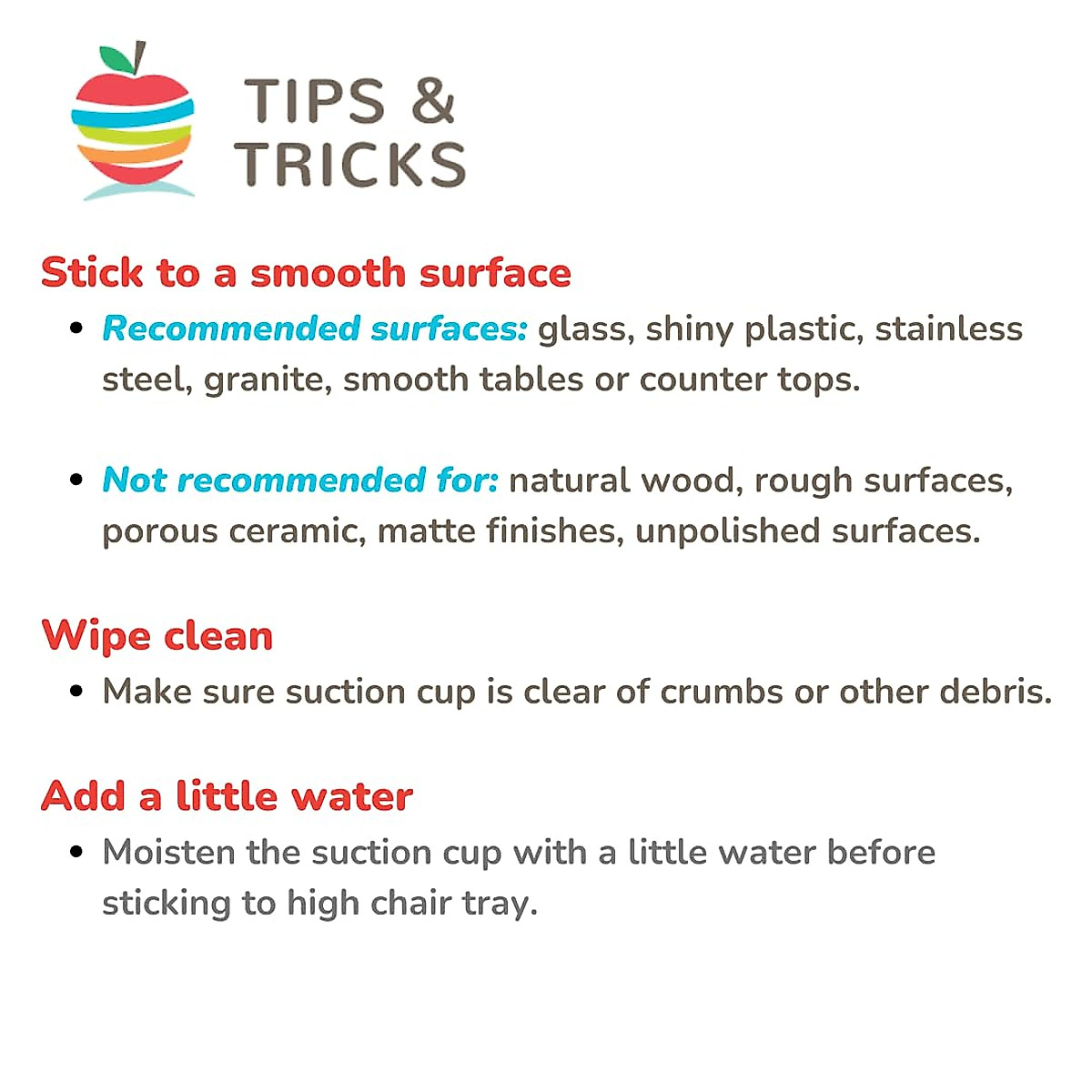 Grapple Suction Cup High Chair Toys Holder | 3 Toy Tethers Keep Toys from Falling | Holds Teethers, Toys, Snack Cups | for Babies 6-12 Months | Perfect for Travel and Restaurant