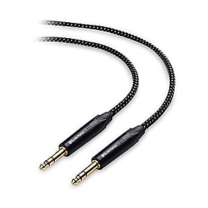 Cable Matters Premium Braided Balanced 1/4 Inch TRS Cable 25 ft (1/4 to 1/4 Cable)