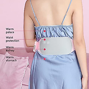 Menstrual Heat Pad, Heating Pad for Back Pain,Portable Electric Fast Heating Belly Wrap Belt,Vibration Massage Comfortable Heating Pad, Back or Belly Pain Relief for Women and Girl