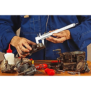 Professional Quality Stainless Steel Vernier Caliper. Non-Digital Vernier Caliper. High Quality Measuring Device for Inside, Outside, Depth and Step Measurements.