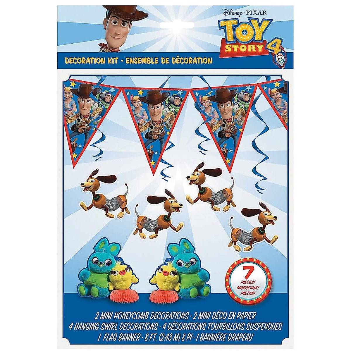 Disney Toy Story 4 Party Decorating Kit | Assorted | 7 Pcs