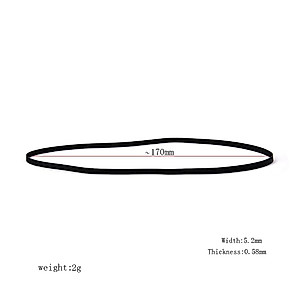 Fancyes Phonograph VCR Player/Disc Drive Belt/Turntable Belt for Video, 172mm