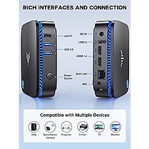 ACEMAGICIAN Mini PC N5105(up to 2.9GHz) Mini Computers 11 Pro, 16GB DDR4 512GB M.2 SSD Mini Desktop Computers, AK1 PRO Small PC Support Dual 4K UHD, WiFi 5, BT, HDMI, VESA, Auto Power On