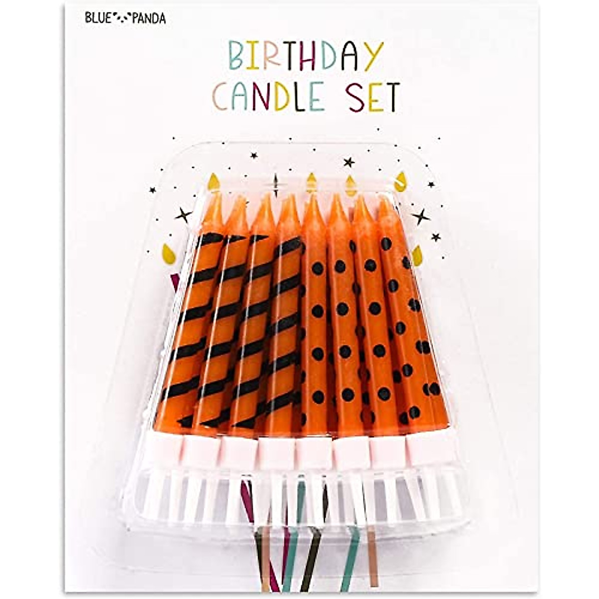 Basketball Party Cake Topper Candles in Holders (36 Pack)