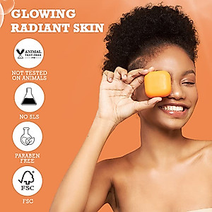 Koji White Kojic Acid & Papaya Skin Brightening Soap, Exfoliating Facial Bar, Radiant Skin, Rejuvenates, Moisturizer, Even Tone Cleansing Bar with Hyaluronic Acid, Vegan Soap, 2.82 oz (2 Bars)