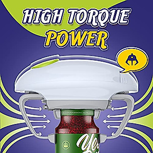 Electric Jar Opener, Automatic Jar Opener, Bottle Opener, Jar Openers Prime for Seniors with Arthritis, Weak Hands
