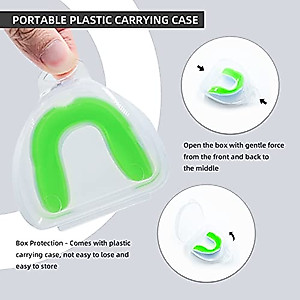 LPONJAR 5 Pack Kids Youth Mouth Guard for Sports, Child Teen Athletic Mouthguard with Case for Football Lacrosse Basketball Taekwondo Boxing MMA Rugby Karate Wrestling