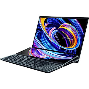ASUS Zenbook Pro Duo 15 OLED 12th Gen 15.6" Home & Business Laptop (Intel i9-12900H 14-Core, 32GB LPDDR5 4800MHz RAM, 2TB PCIe SSD, GeForce RTX 3060, 60Hz Touch Win 11 Pro) with Hub