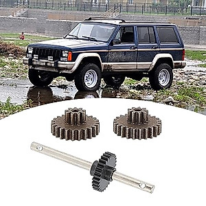 RiToEasysports Wave Box Gear, Aluminum Alloy Stainless Steel Remote Control Gear Box Motor Gear for MN78 280 Wave Box RC Model Accessory