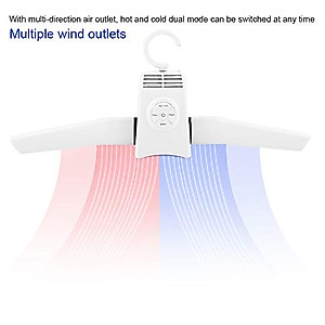 Travel Portable Foldable Electric Clothes Drying Hanger Dryer Rack Machine US Plug 110-240V for Home Office
