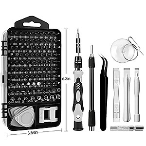 Precision Screwdriver Set, Lifegoo 117 in 1 Magnetic Repair Tool Kit for iPhone Series/Mac/iPad/Tablet/Laptop/Xbox Series/PS3/PS4/Nintendo Switch/Eyeglasses/Watch/Cellphone/PC/Camera/Electronic