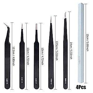 Keadic 55Pcs Professional Modeler Basic Tools Craft Set Hobby Building Tools Kit with a Plastic Case for Gundam Car Model Building Repairing and Fixing