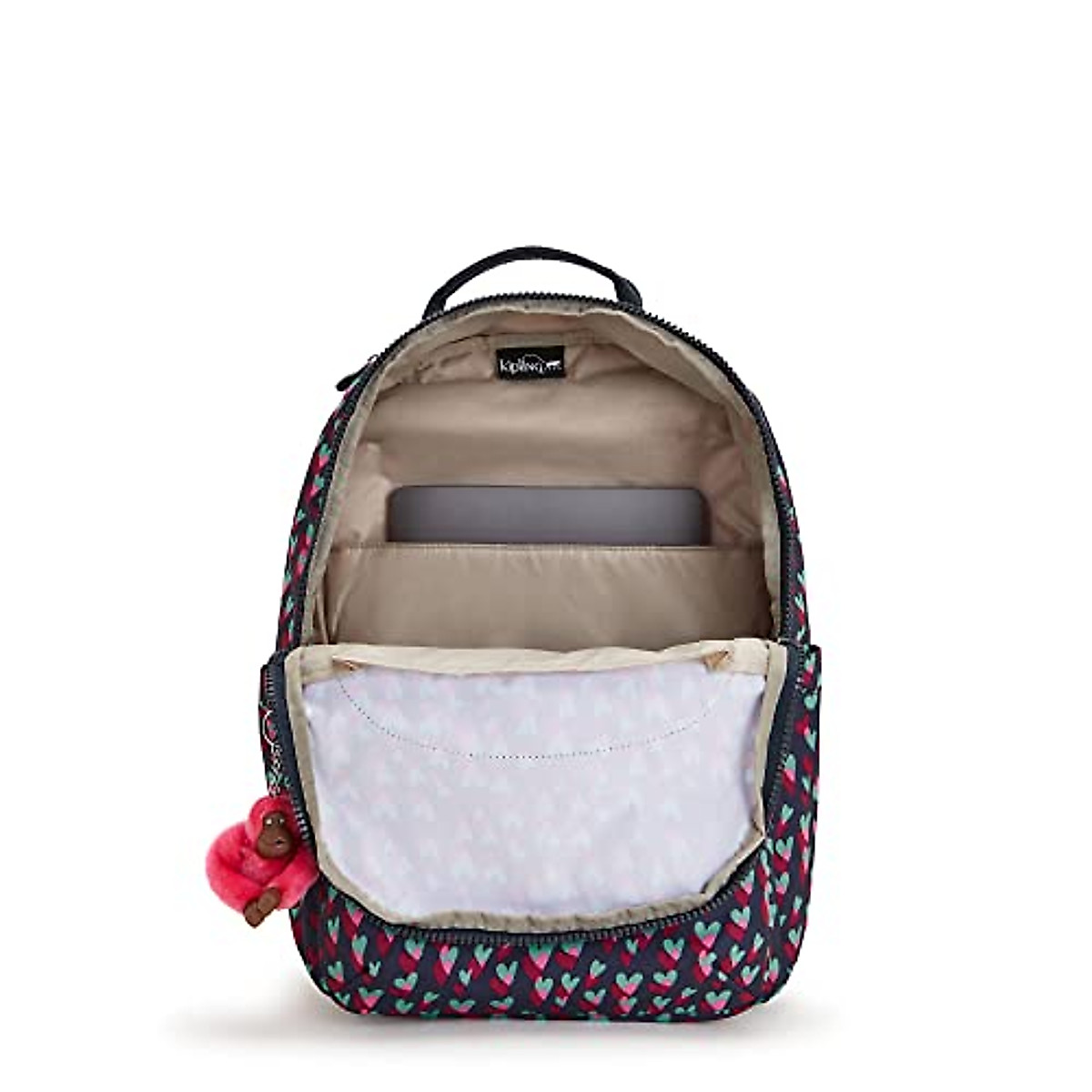 Kipling Seoul Large Printed 15" Laptop Backpack Tender Hearts