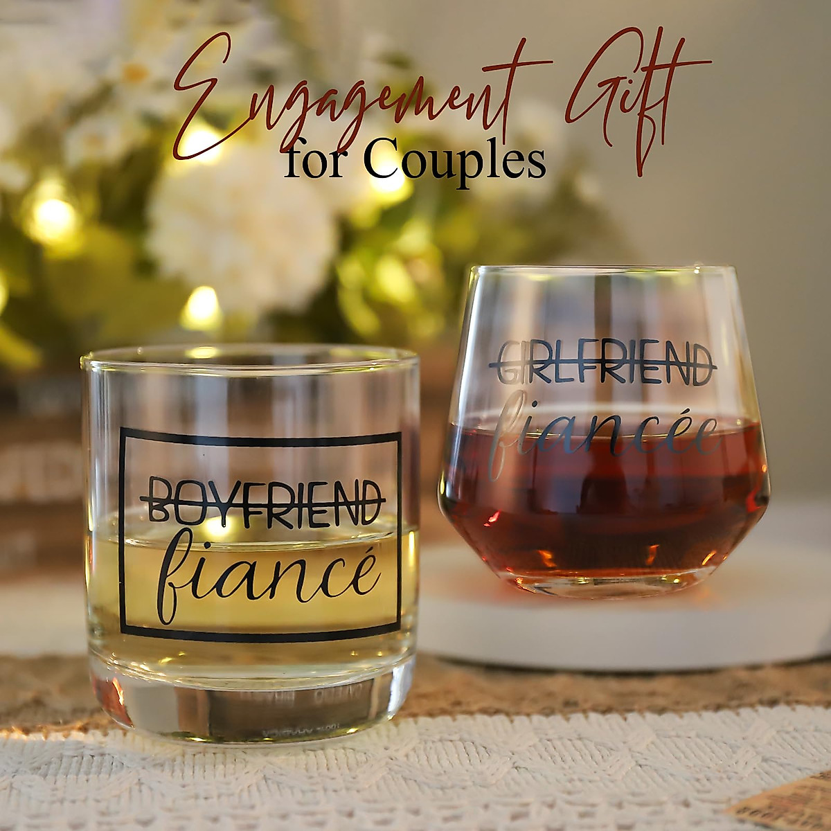 comfit Engagement Gifts for Couples - Fiance Gifts for Her Bride,Engagement Party Decor,Cool Engagment Gifts for Women/Bride/Her/Newlywed/Newly Engaged Couple