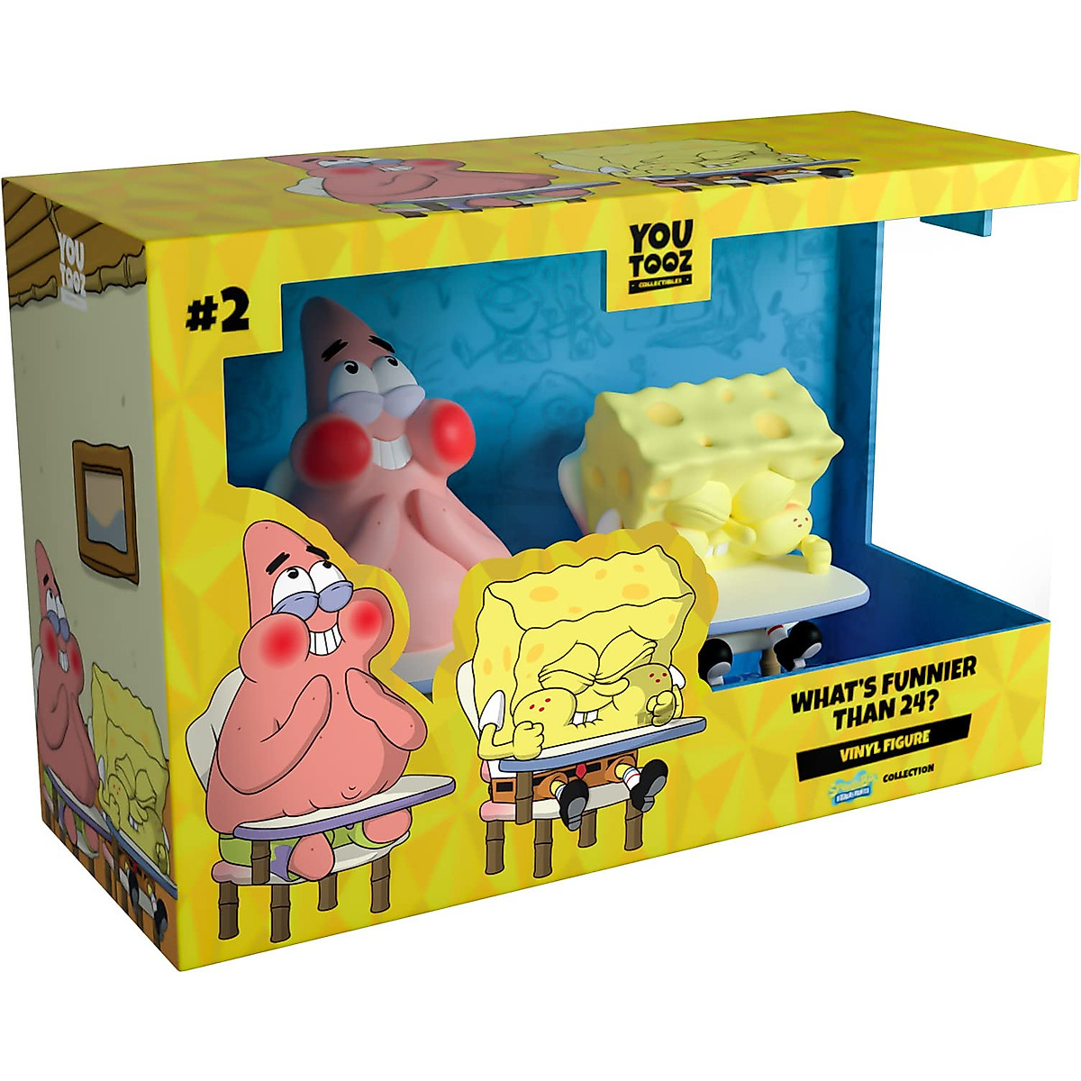 Youtooz Whats Funnier Than 24, 4" inch Vinyl Figure, Collectible Spongebob and Patrick from Funny Internet Meme What's Funnier Than 24 by Youtooz Spongebob Squarepants Collection