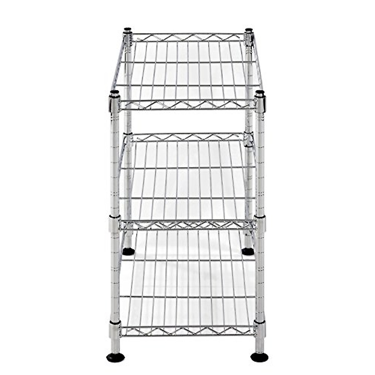 Muscle Rack WS181018-C Steel Adjustable Wire Shelving, 3 Shelves, Chrome, 18" Height, 18" Width, 264 lb. Load Capacity