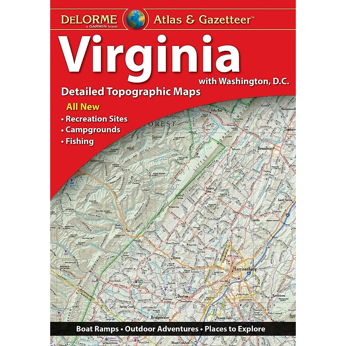 Delorme Virginia Atlas & Gazeteer: Virginia With Washington, Dc, Detailed Topographic Maps