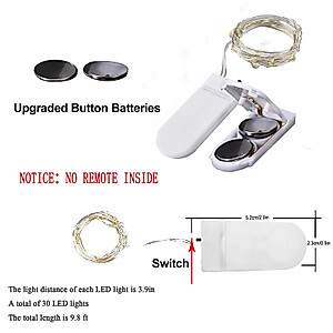 YJFWAL Artificial Green Ivy Leaf Garland String Lights - 6.5ft 1 Vine Fairy Lights with 2Pcs 30 LED String Lights, Battery Operated Fake Greenery Decor for Home, Garden, Party, Weddings, and Walls