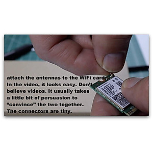 MHF4 IPEX 2.4Ghz 5Ghz 5.8G WLAN Network Adapter PC WiFi Antenna for Intel 7260 8260 8265 9265 9260 9560 AX200 AX Killer M.2 IPEX4 Wi-Fi Wireless WLAN Card Banana Pi 4 M2 Zero Hachintosh