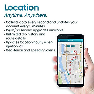 Vyncs - GPS Tracker for Vehicles, [No Monthly Fee], 4G LTE, Vehicle Location, Trip History, Driving Alerts, GeoFence, Fuel Economy, OBD Fault Codes, USA-Developed, Family or Fleets