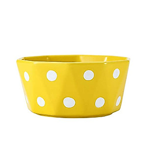 ramen bowl set,fruit bowl,ramen bowl,large serving bowls,Soild Color Ceramic Ramiekin Bowls,Small Baking Dish Oven Safe Bowl,Cute Porcelain Rice Bowls-red-500ml/20oz (Color : Yellow, Size : 400ml/14