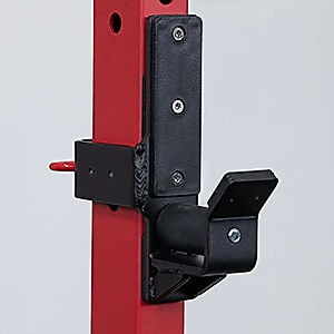 Titan Fitness T-3 Series Roller J-Hooks, Rated 1,000 LB Per Pair, Power Rack Attachment, Smooth Barbell Racking