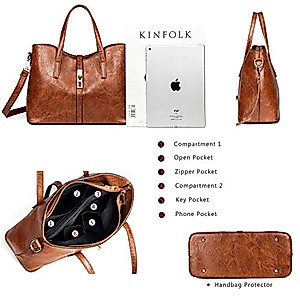 AILLOSA Purses and Handbags for Women Satchel Shoulder Tote Bags